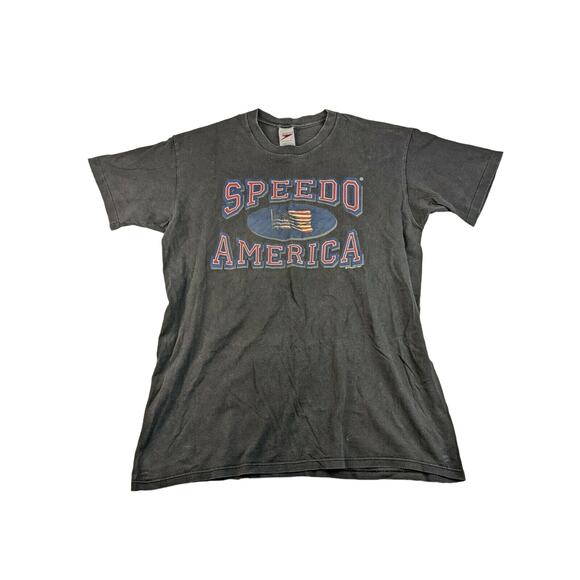 Speedo | Shirts | Vintage Mens Speedo America T Shirt Size L Made In ...